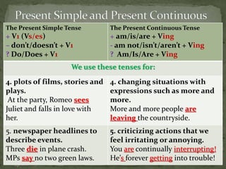 Present tenses | PPT