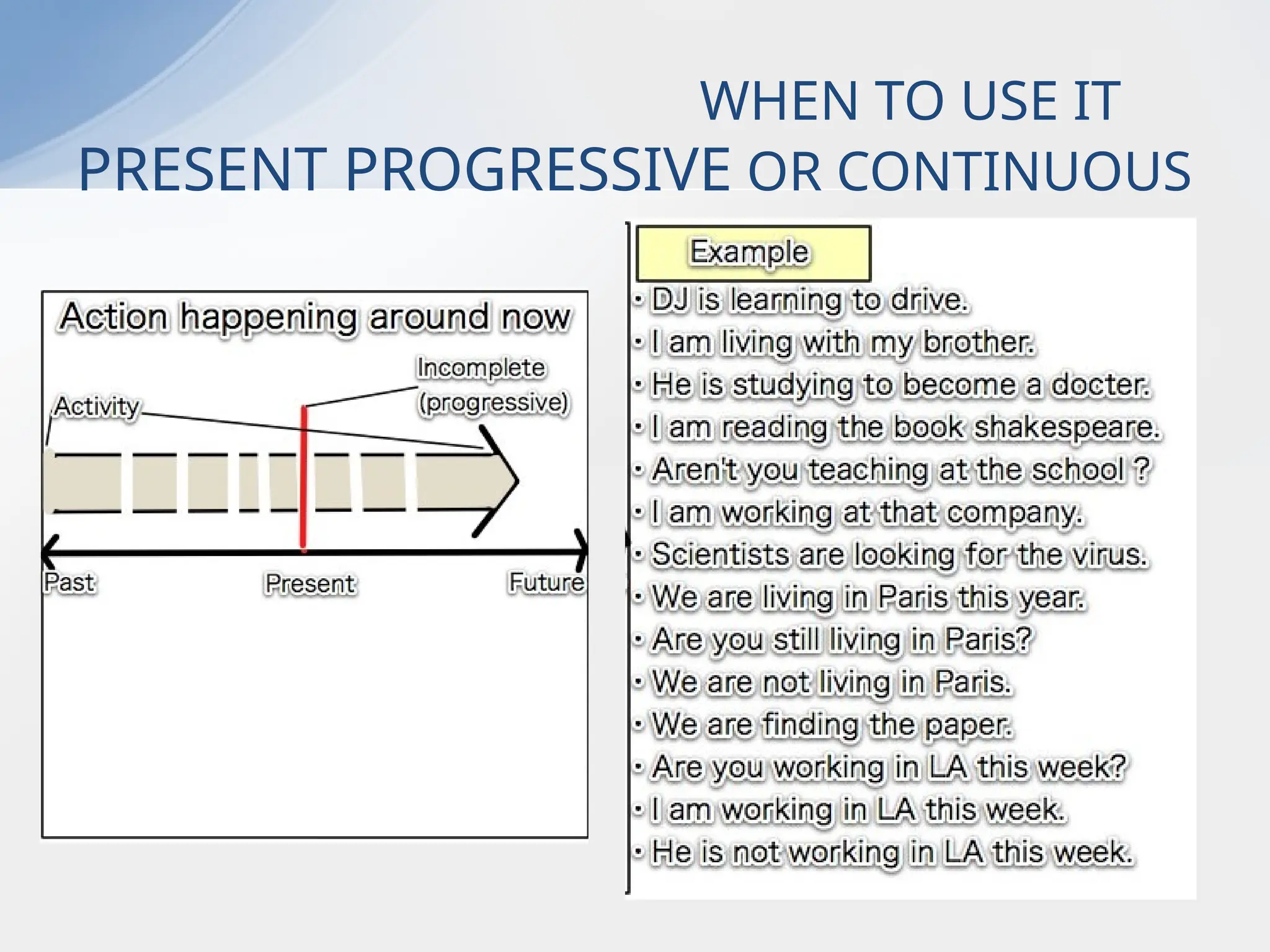 PRESENT TENSES power point presentation. | PPT