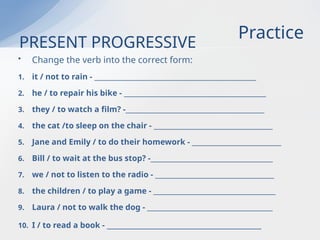 PRESENT TENSES power point presentation. | PPT