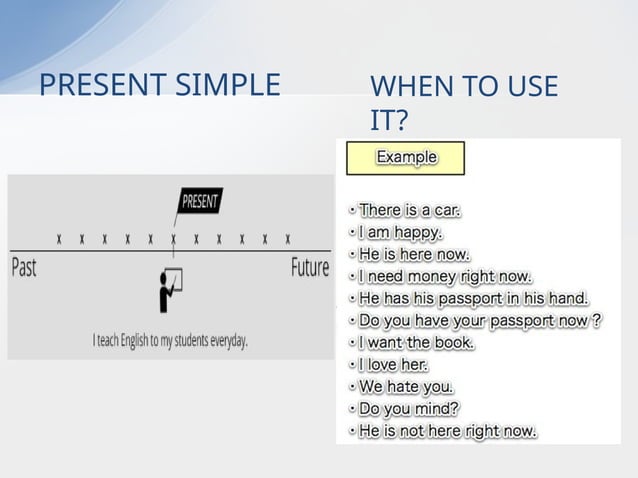 PRESENT TENSES power point presentation. | PPT