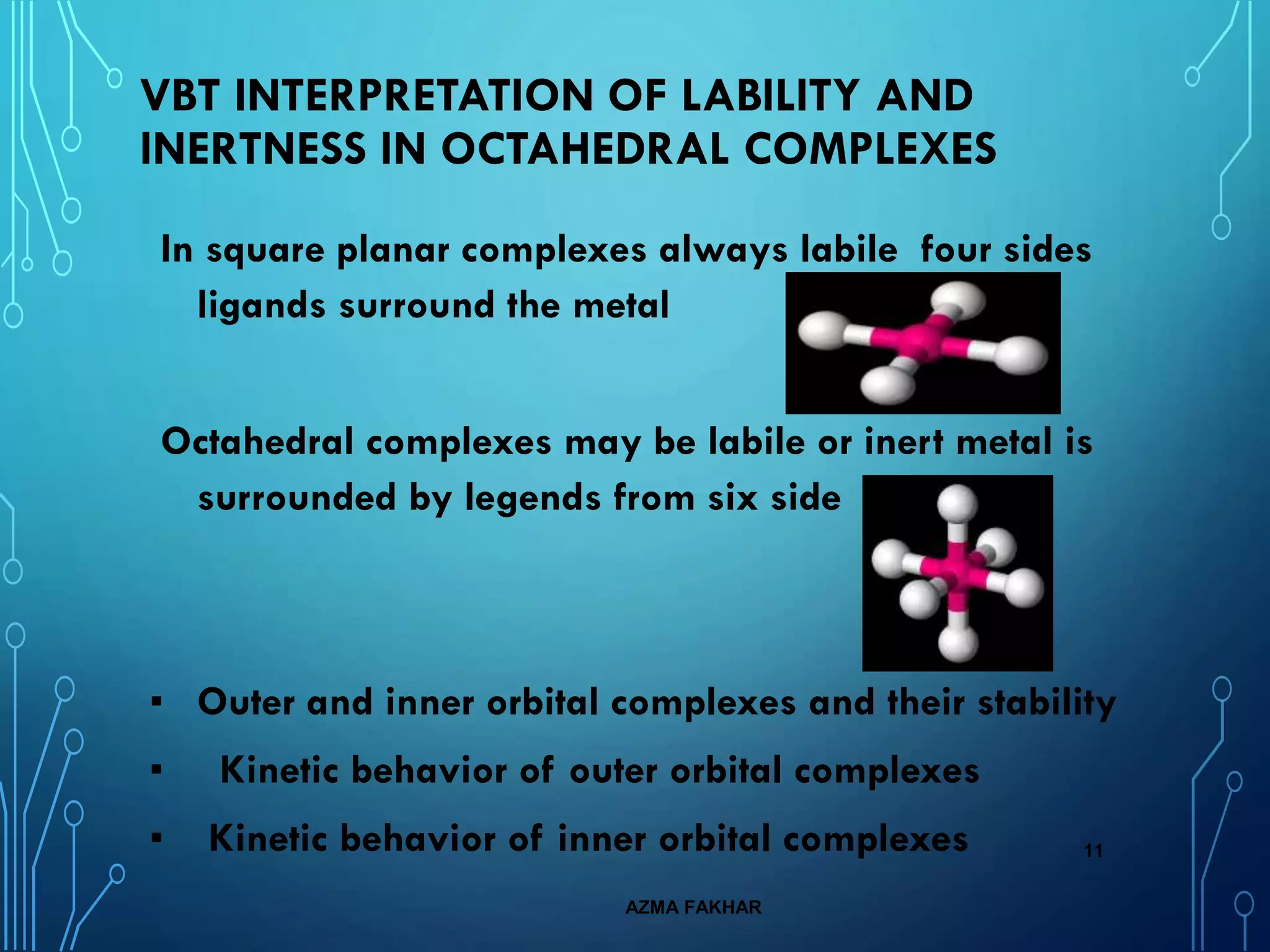 labile and inert complexe stable and unstable complex | PPTX