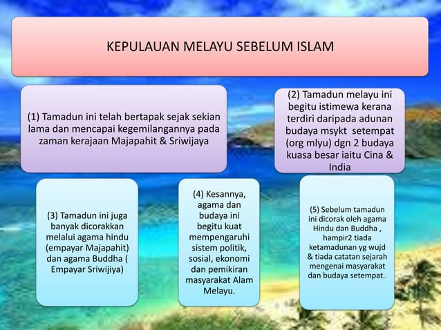 TAMADUN MELAYU : mampukah berdiri tanpa islam. | PPT