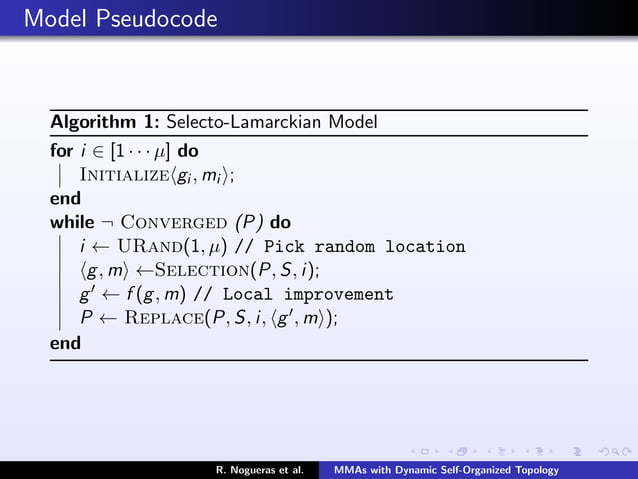 An Analysis of a Selecto-Lamarckian Model of Multimemetic Algorithms ...
