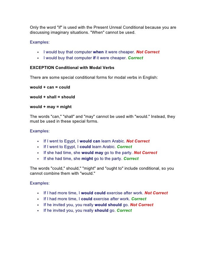 Present Unreal Conditional