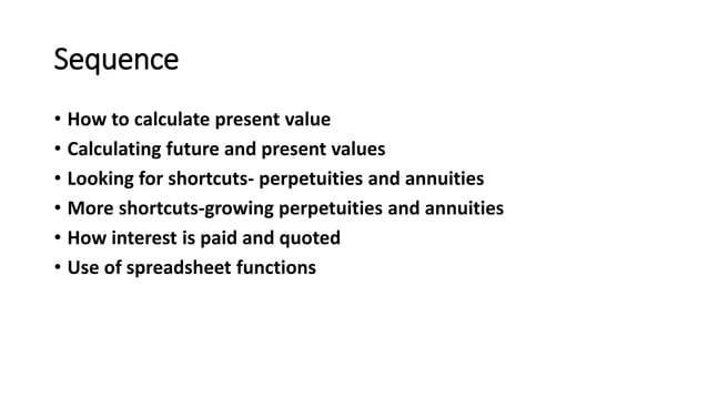 Present value lecture 3 | PPTX