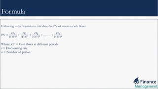 Present Value of Uneven Cash Flows | PPTX