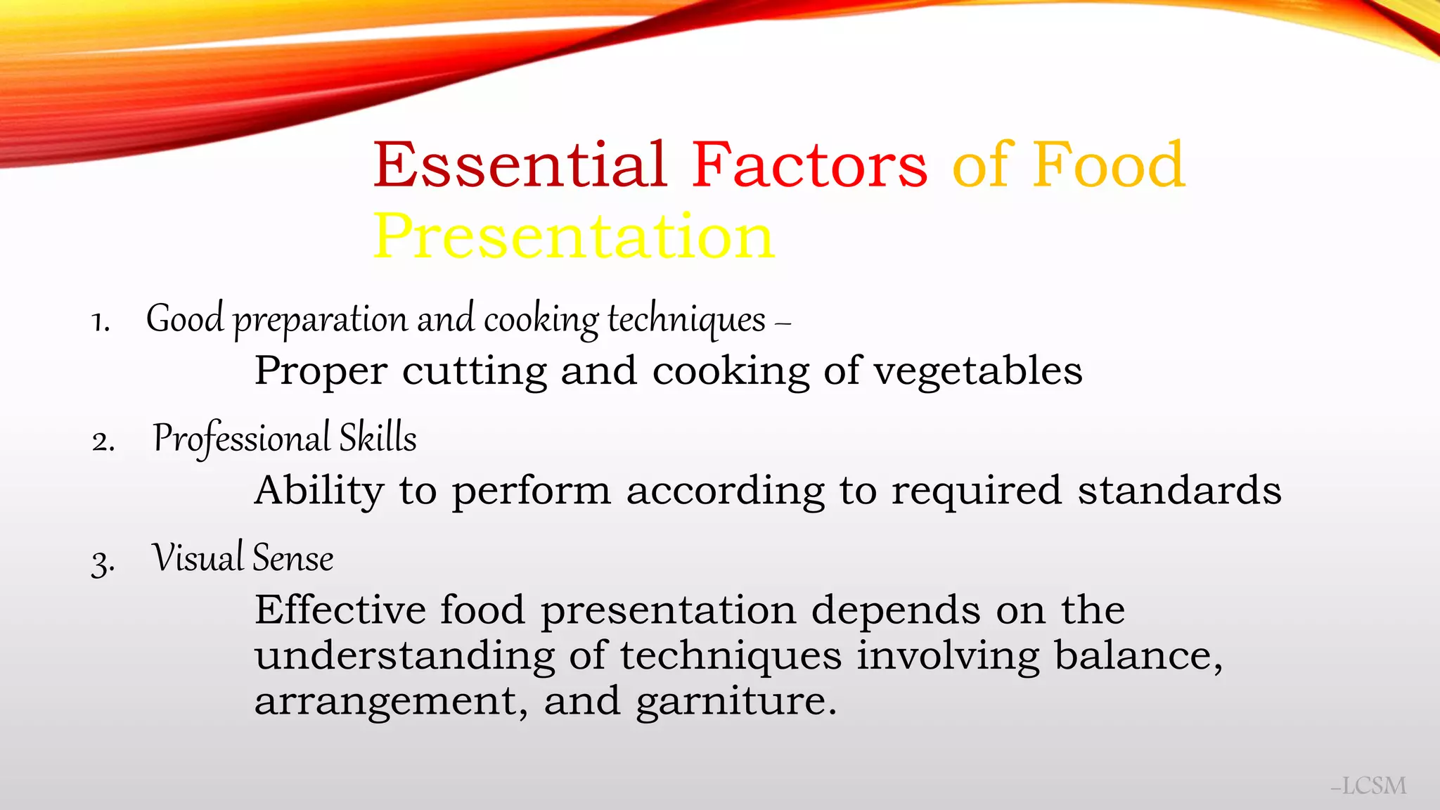 Present Vegetable Dishes | PPTX