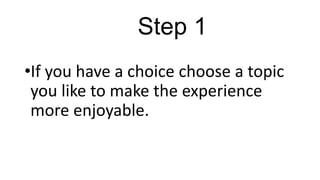 Present what you know | PPTX | Education