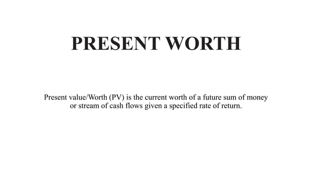 Present Worth Method.pdf