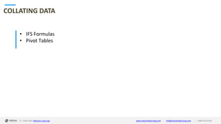 Webinar - Present Your Data Effectively With Microsoft Excel and ...