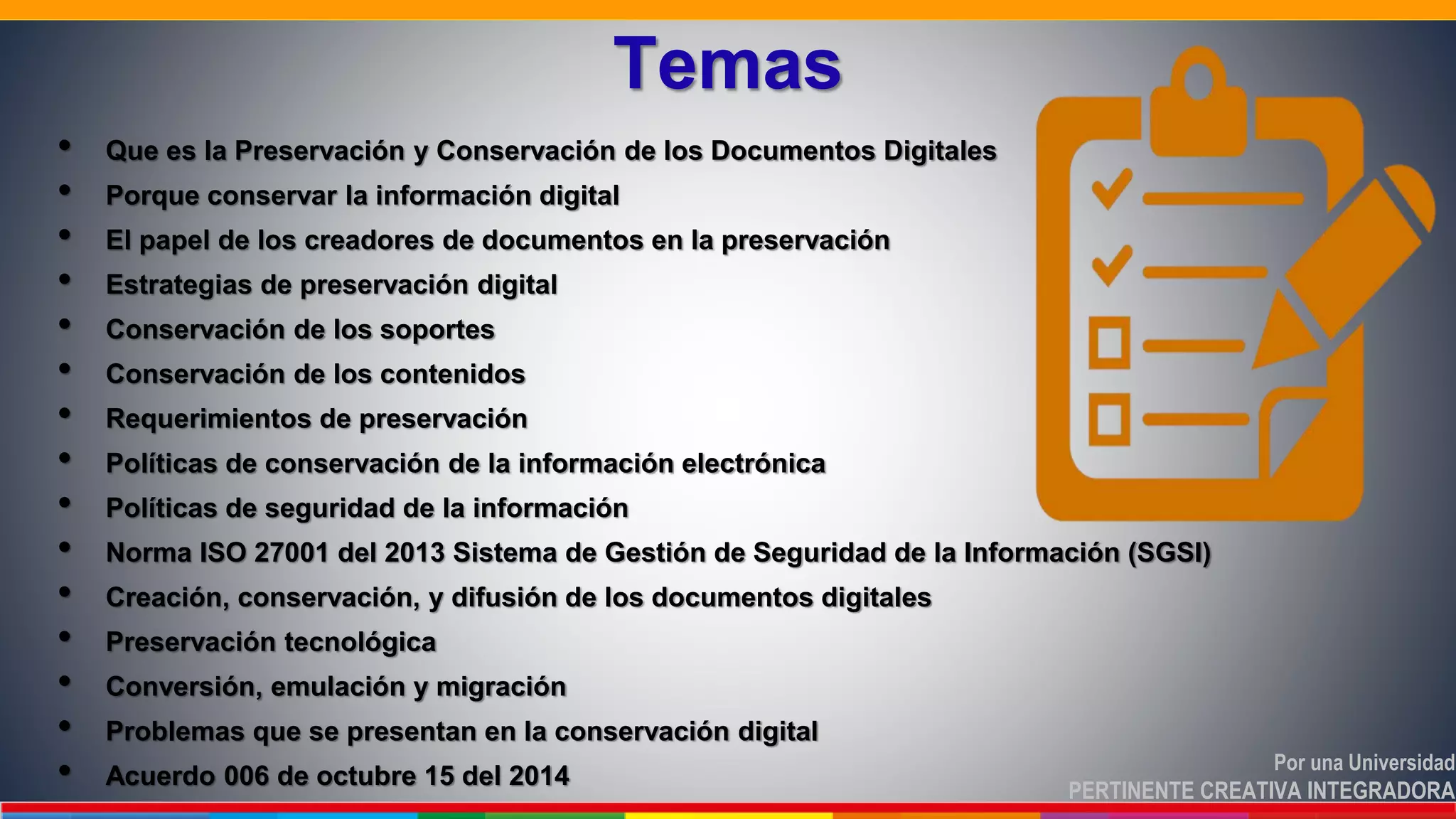 Preservacion y conservacion de documentos digitales | PPTX