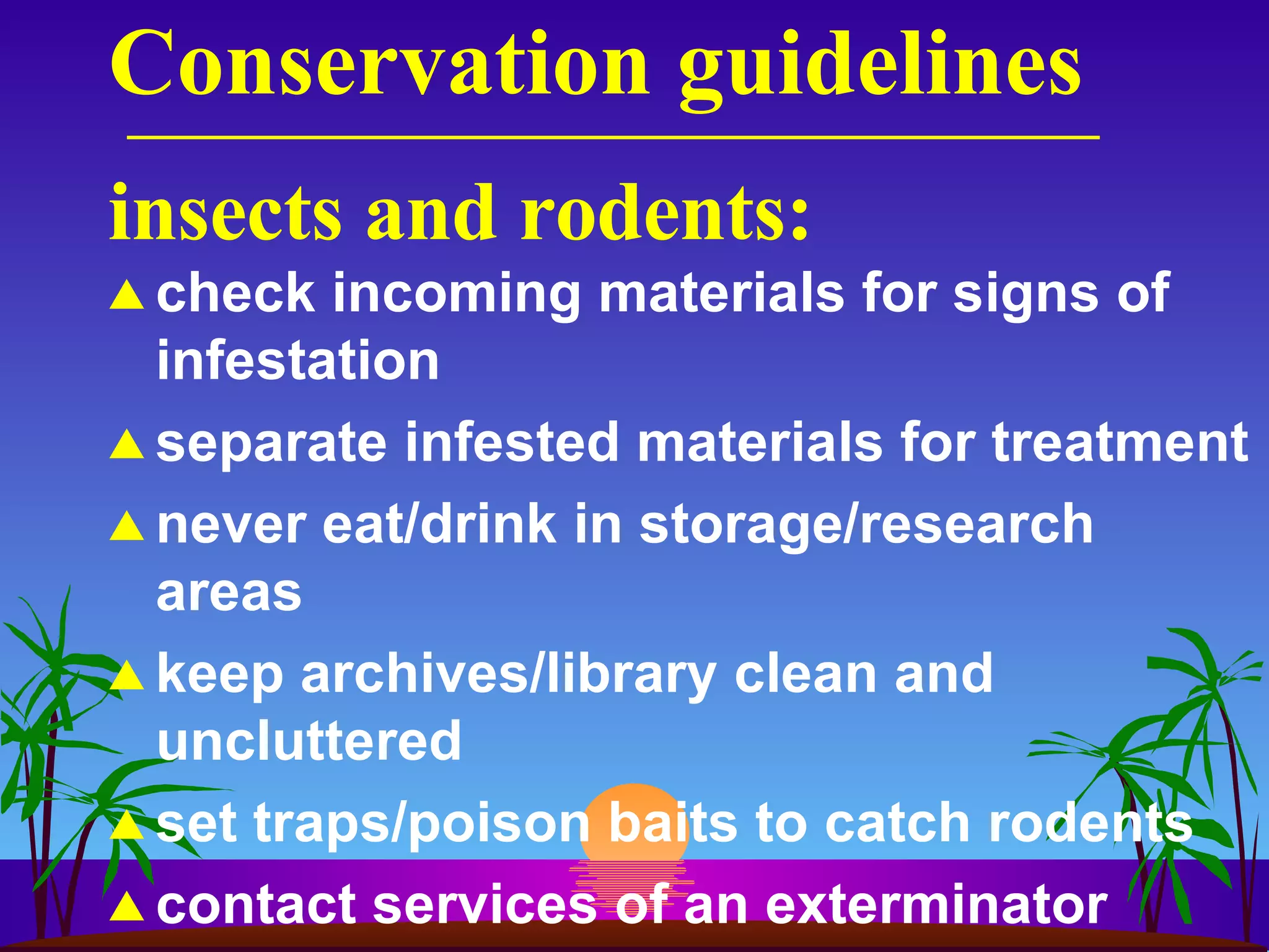 Preservation strategies for Library and Archival Resources | PPT