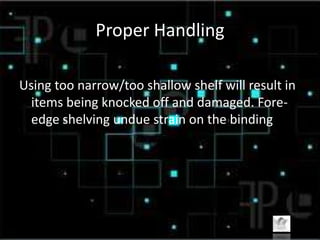 Preservation and conservation of library materials | PPTX