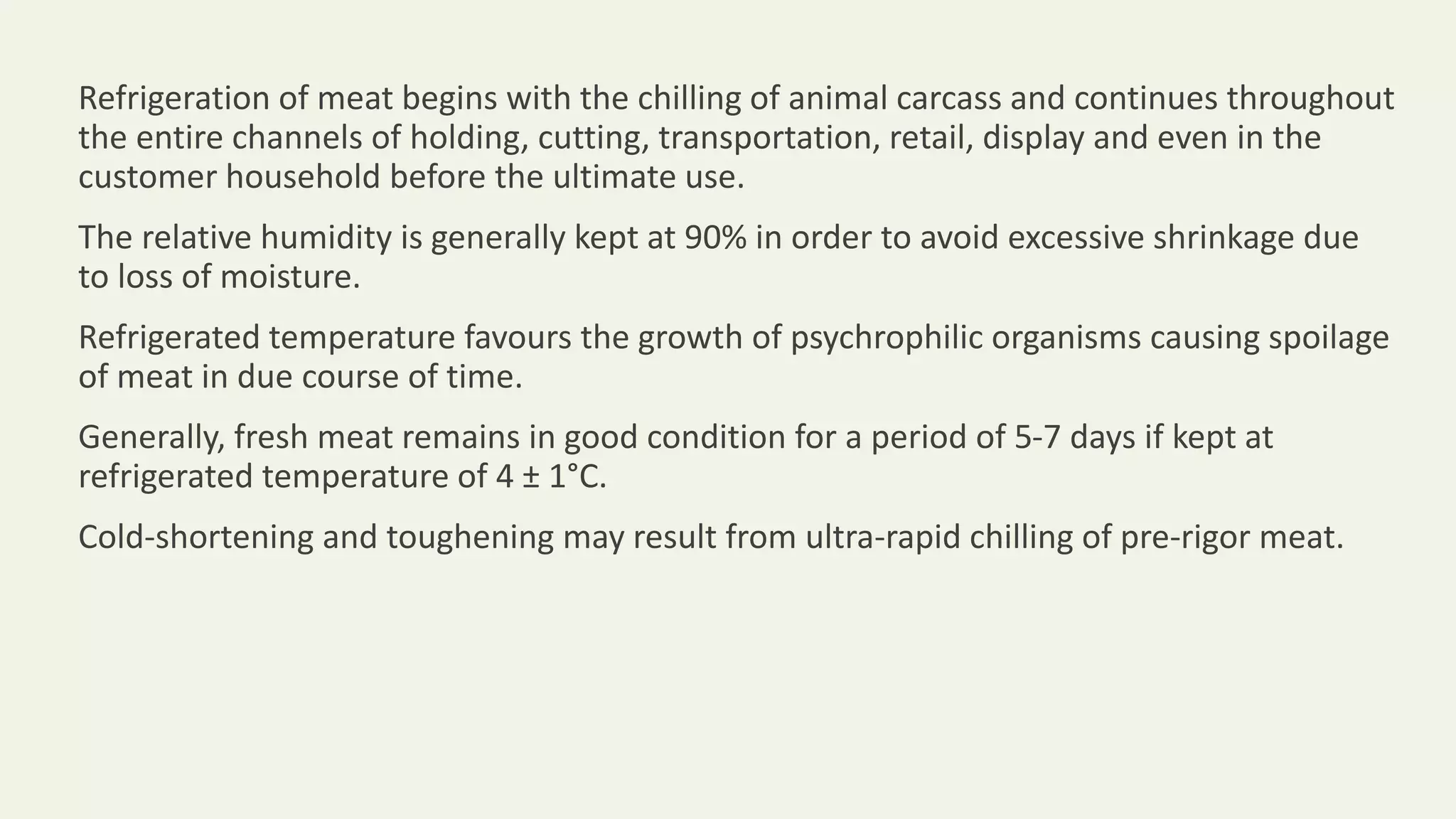 Preservation of meat and its method | PPTX