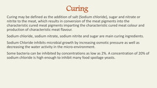 Preservation of meat and its method | PPTX