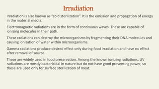 Preservation of meat and its method | PPTX