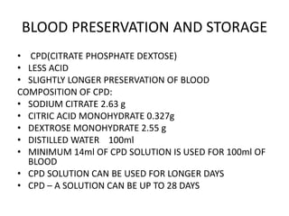 Preservation and storage | PPT