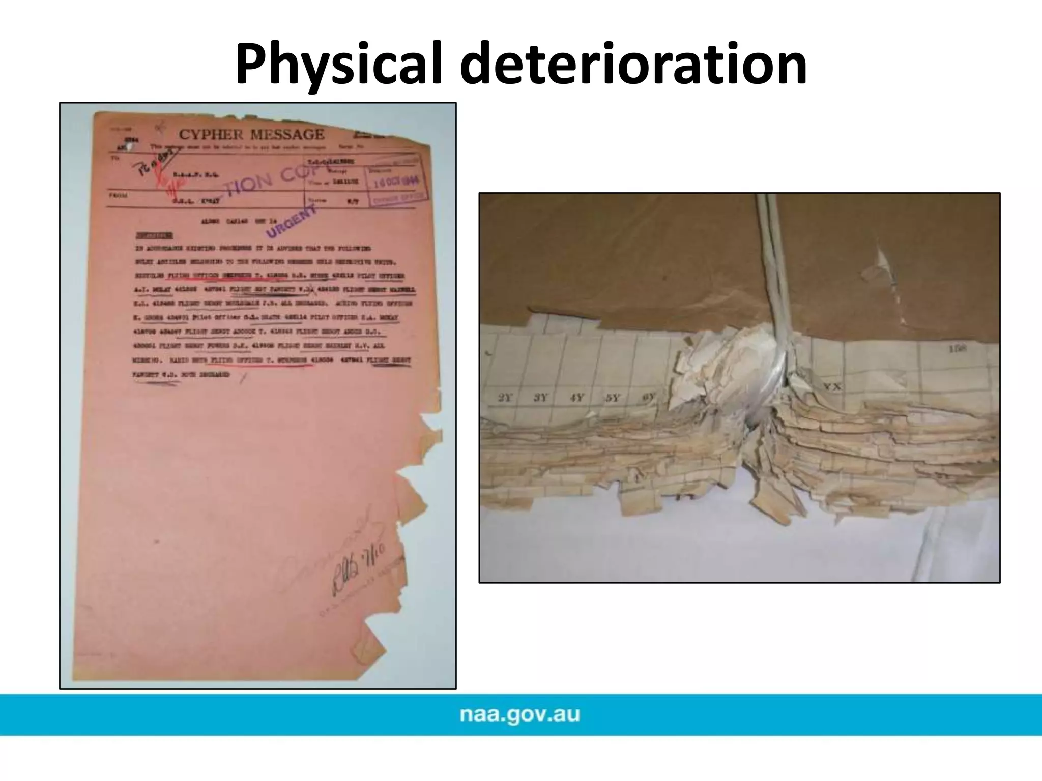 Preservation of Archive Materials by Prue McKay | PPTX