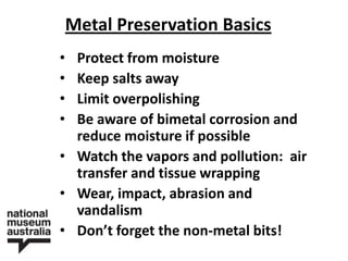 Preservation Basics: Timber and Metal by Andrew Pearce | PPTX
