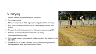 Preservation by drying | PPTX