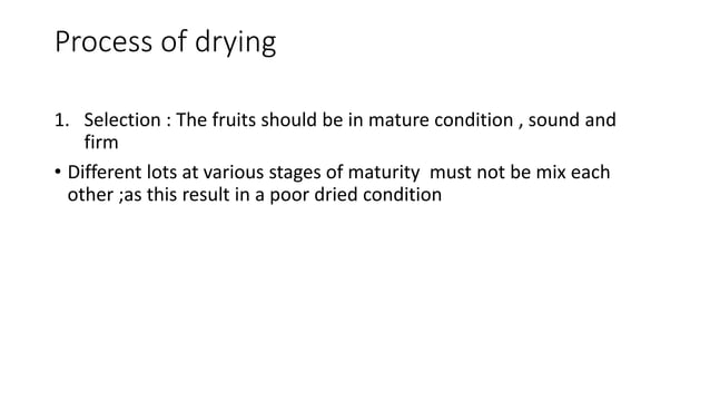 Preservation by drying | PPTX