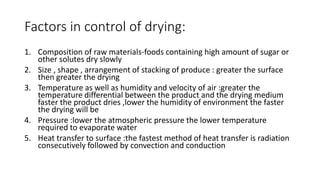 Preservation by drying | PPTX