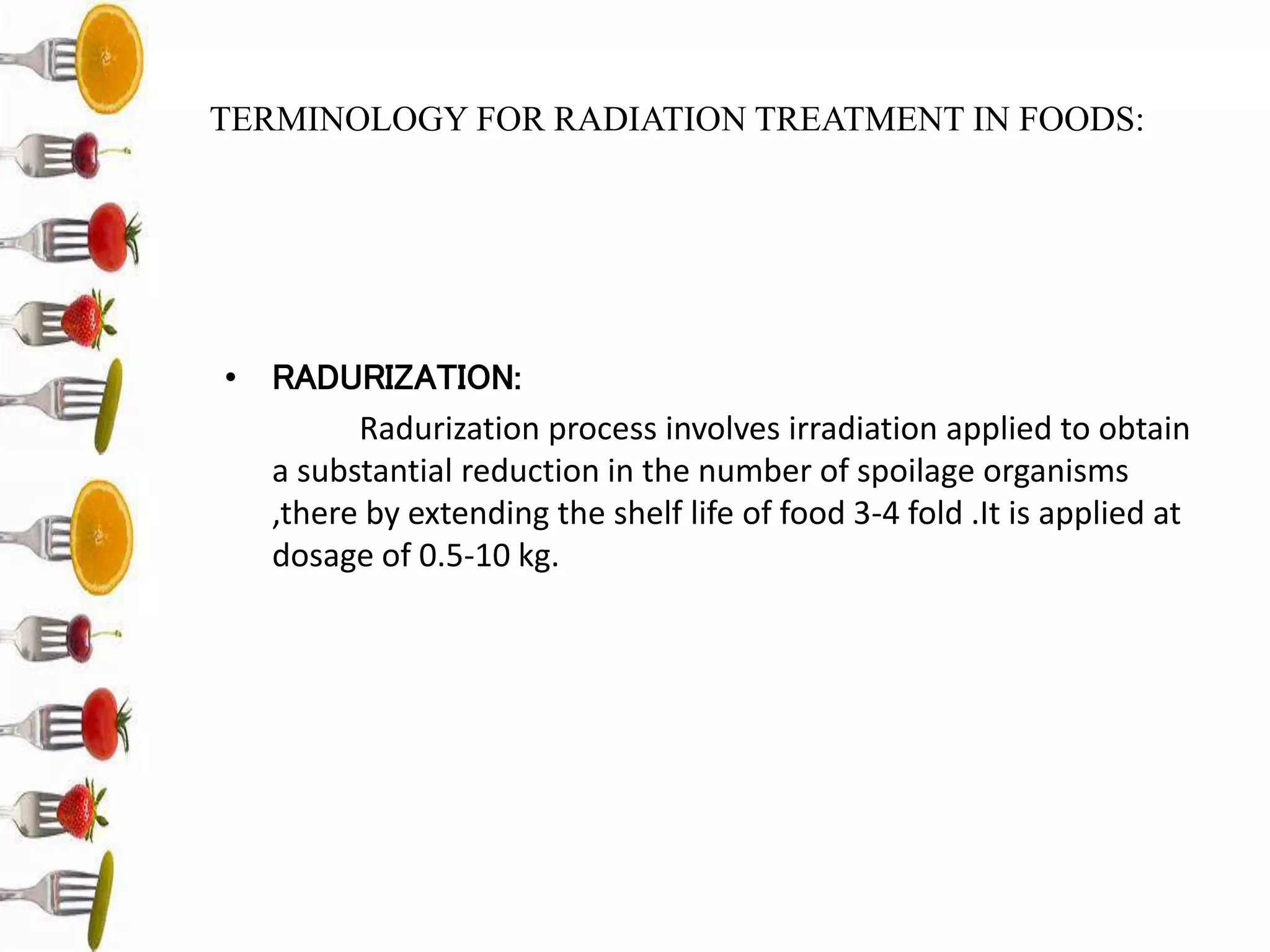 Preservation by irradiation | PPTX