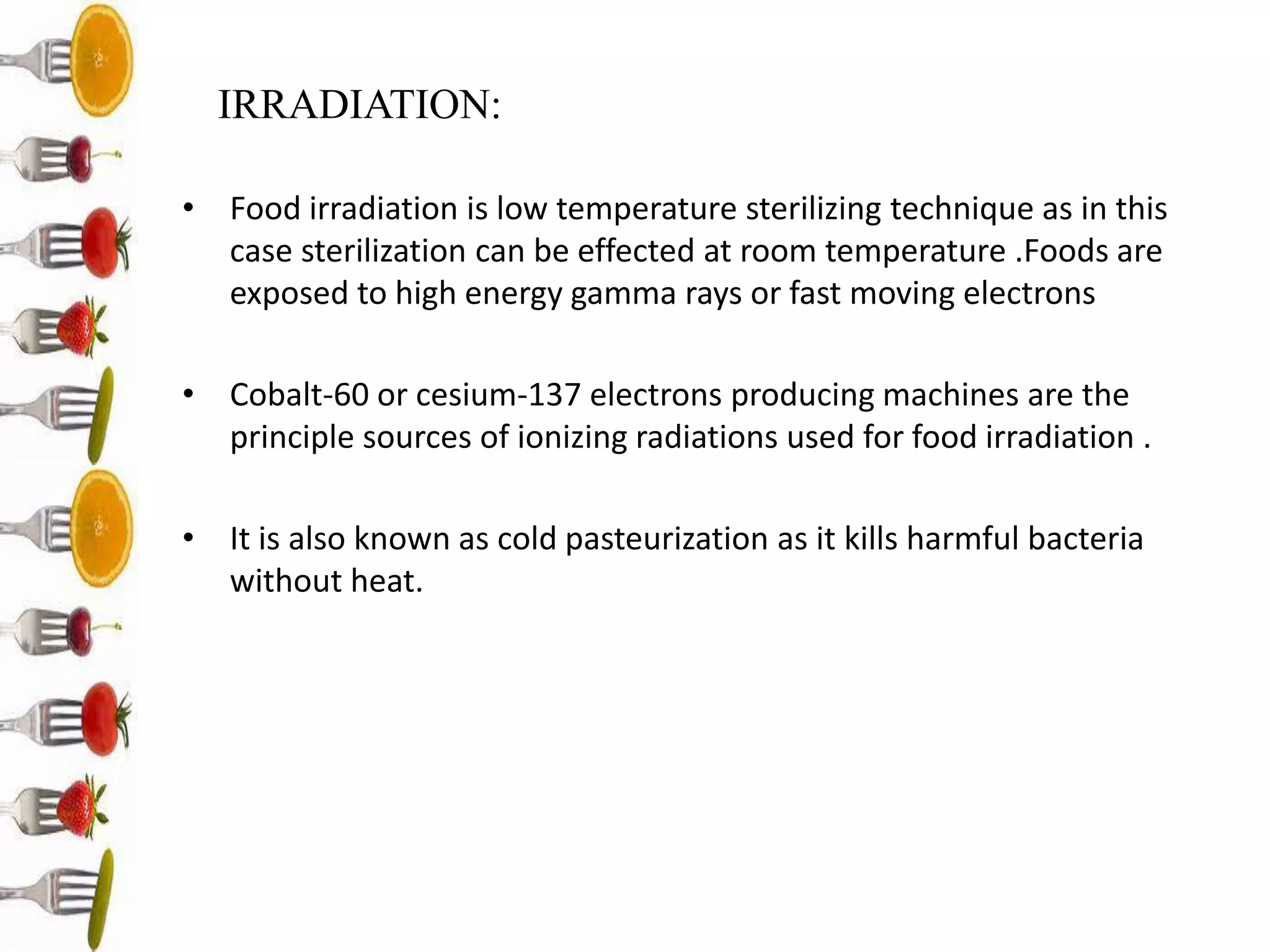 Preservation by irradiation | PPTX