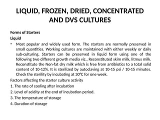 PRESERVATION CRITERIA FOR STARTER CULTURE.pptx