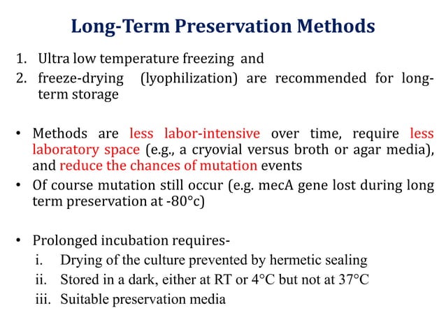 Preservation of bacteria | PDF | Chemistry | Science