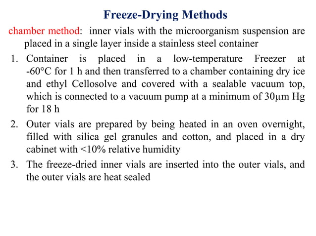 Preservation of bacteria | PDF | Chemistry | Science