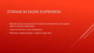Preservation of bacterial 2 | PPTX | Chemistry | Science