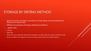 Preservation of bacterial 2 | PPTX | Chemistry | Science