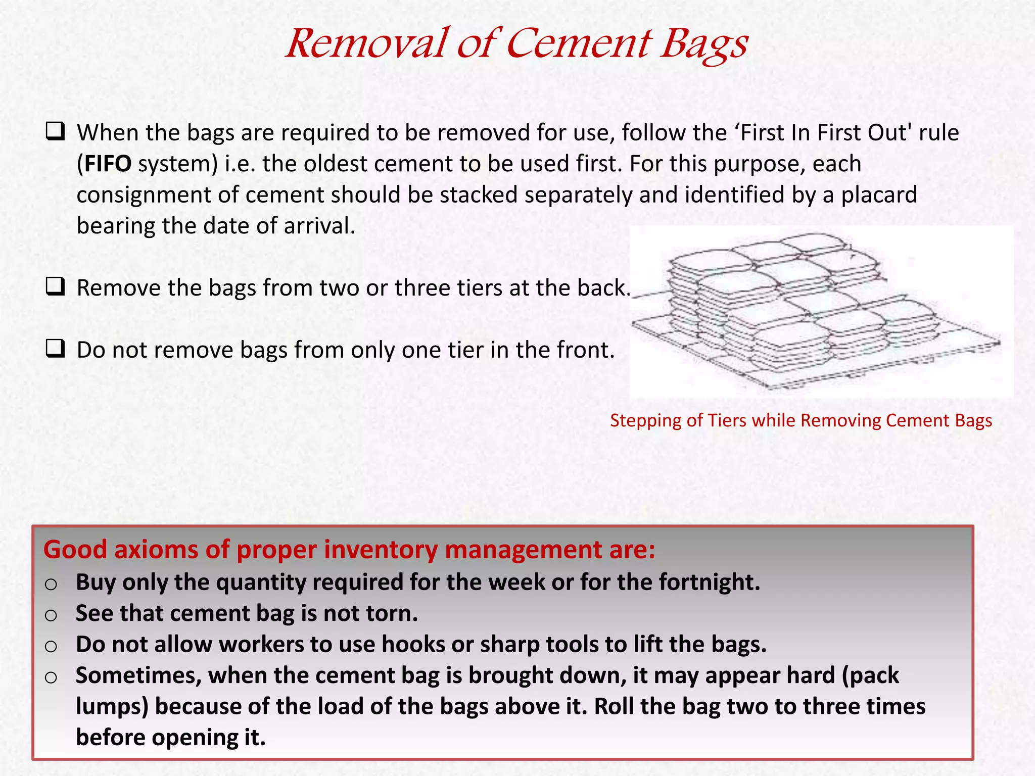 Preservation of Cement | PPTX