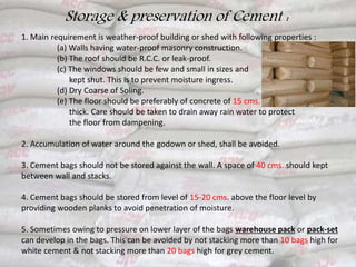 Preservation of Cement | PPTX