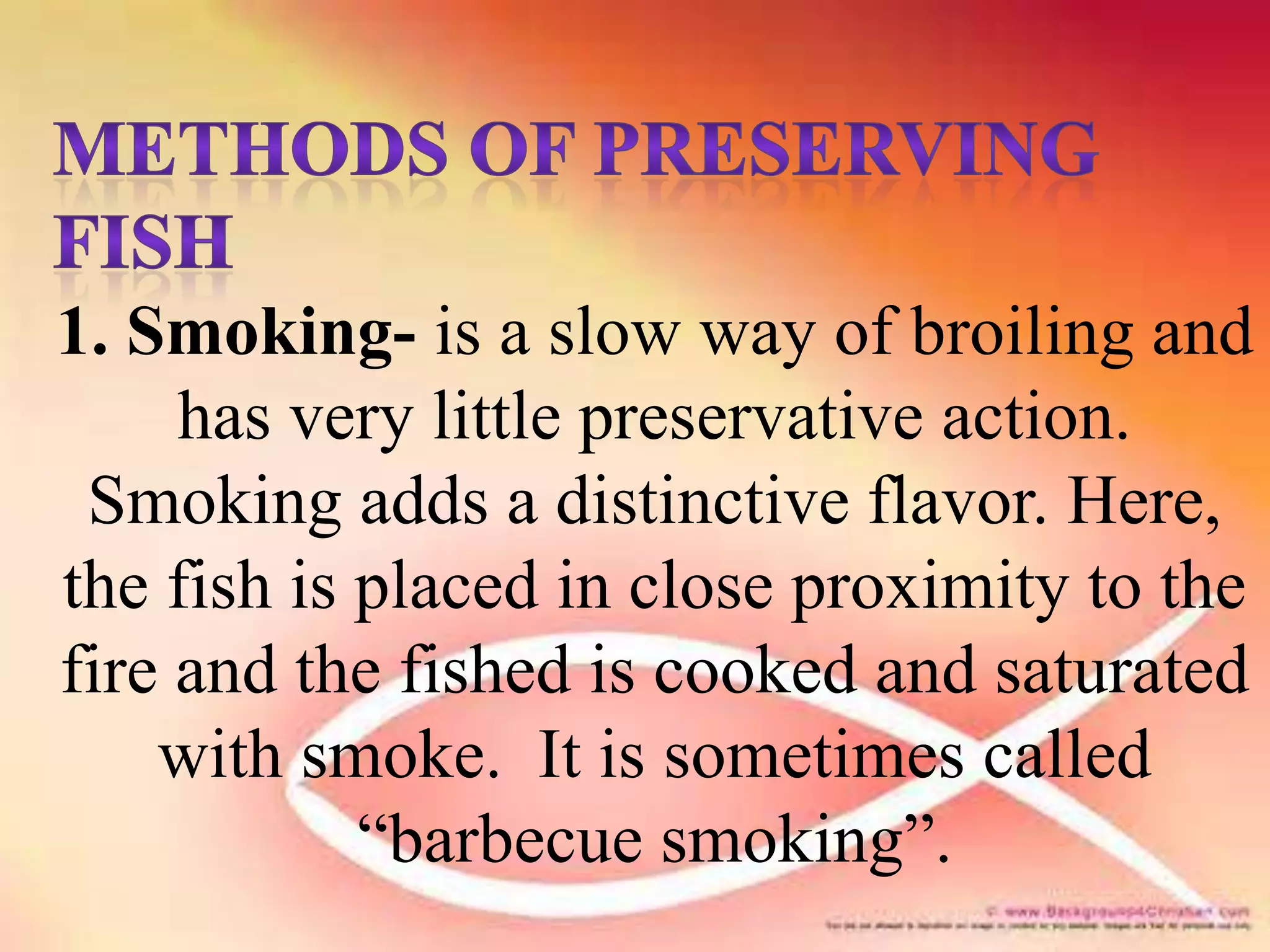 Preservation of fish | PPTX