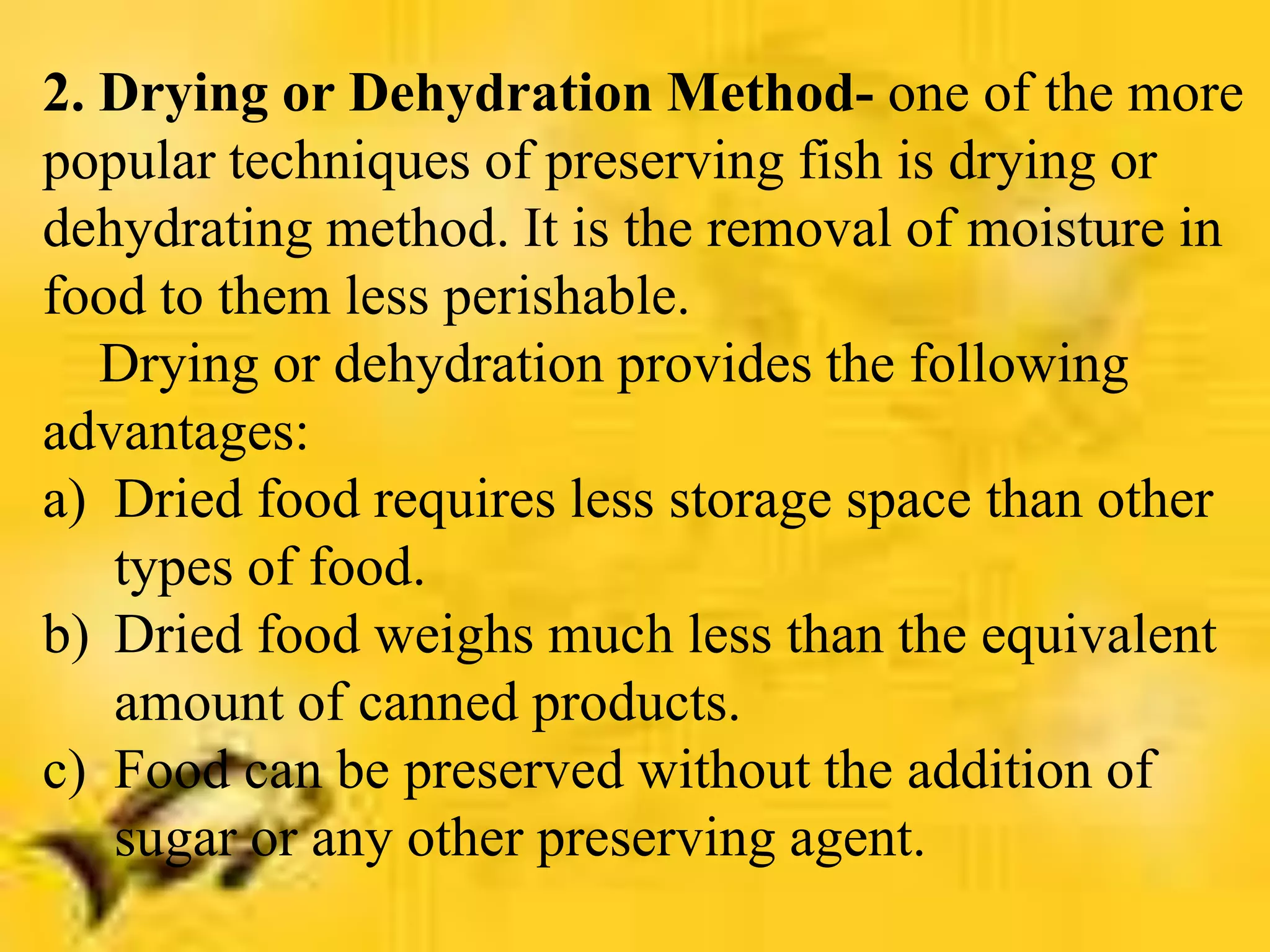 Preservation of fish | PPTX | Fish and Aquariums | Pets