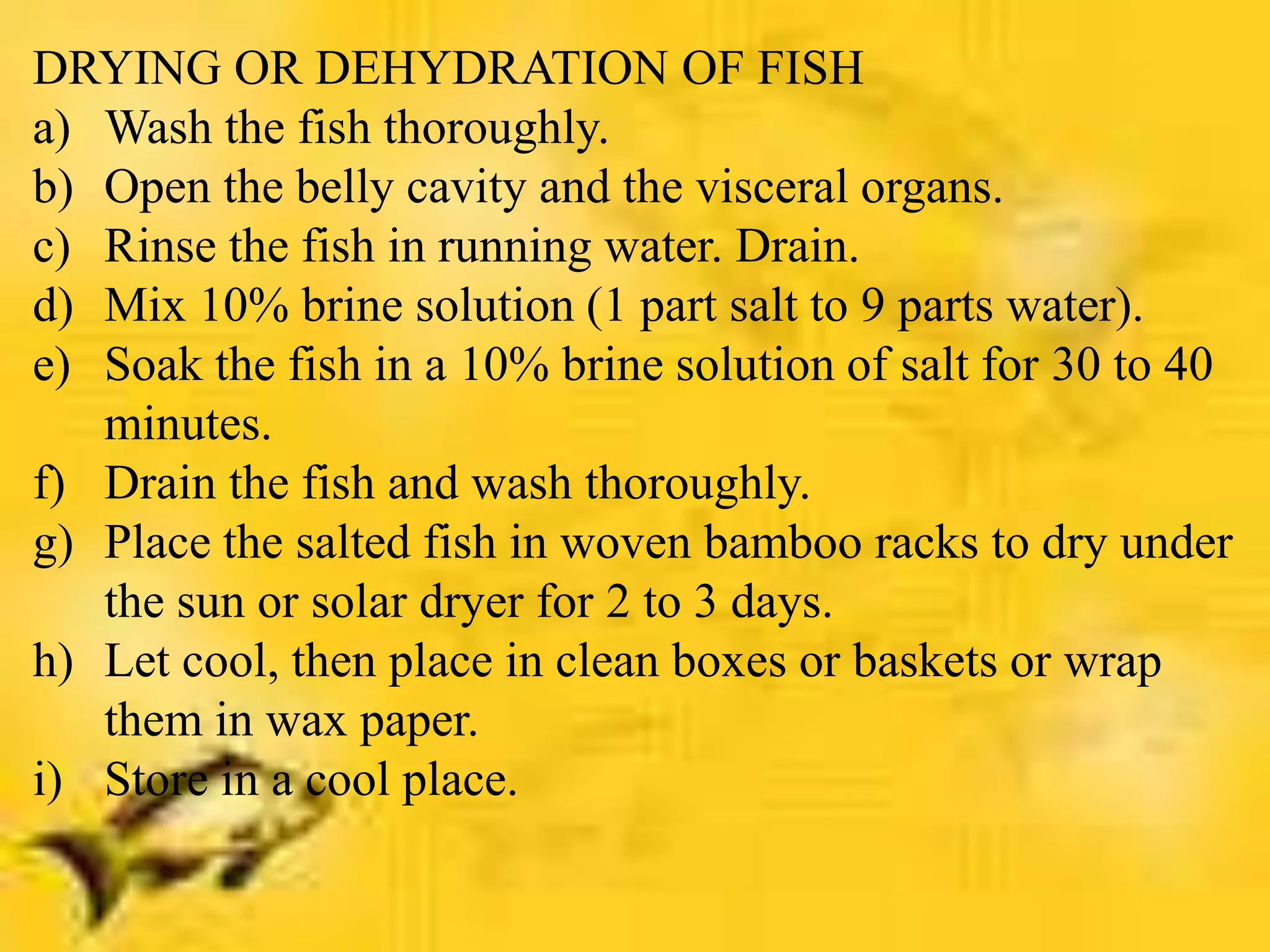 Preservation of fish | PPTX