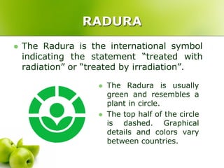 Preservation of food and feed using irradiation | PPT