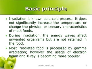 Preservation of Food and feed using irradiation .pptx