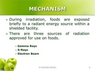 Preservation of Food and feed using irradiation .pptx