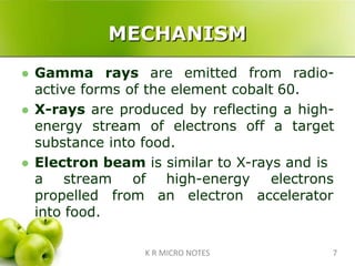 Preservation of Food and feed using irradiation .pptx