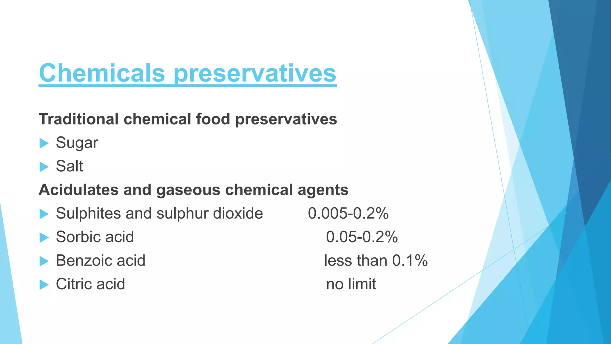 Preservation of food by chemical method and UV.pptx