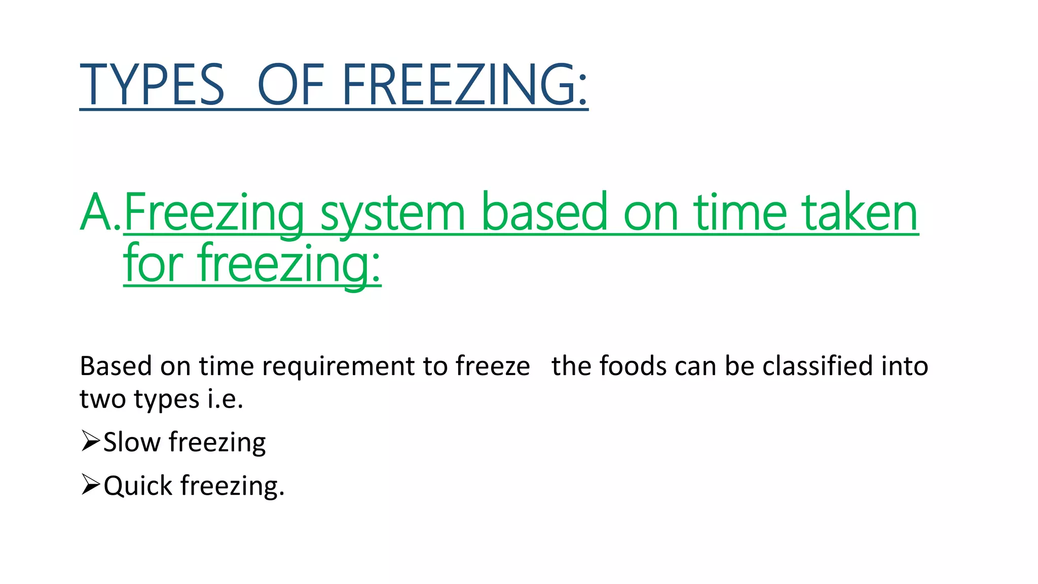 Preservation of food by low temperature | PPTX