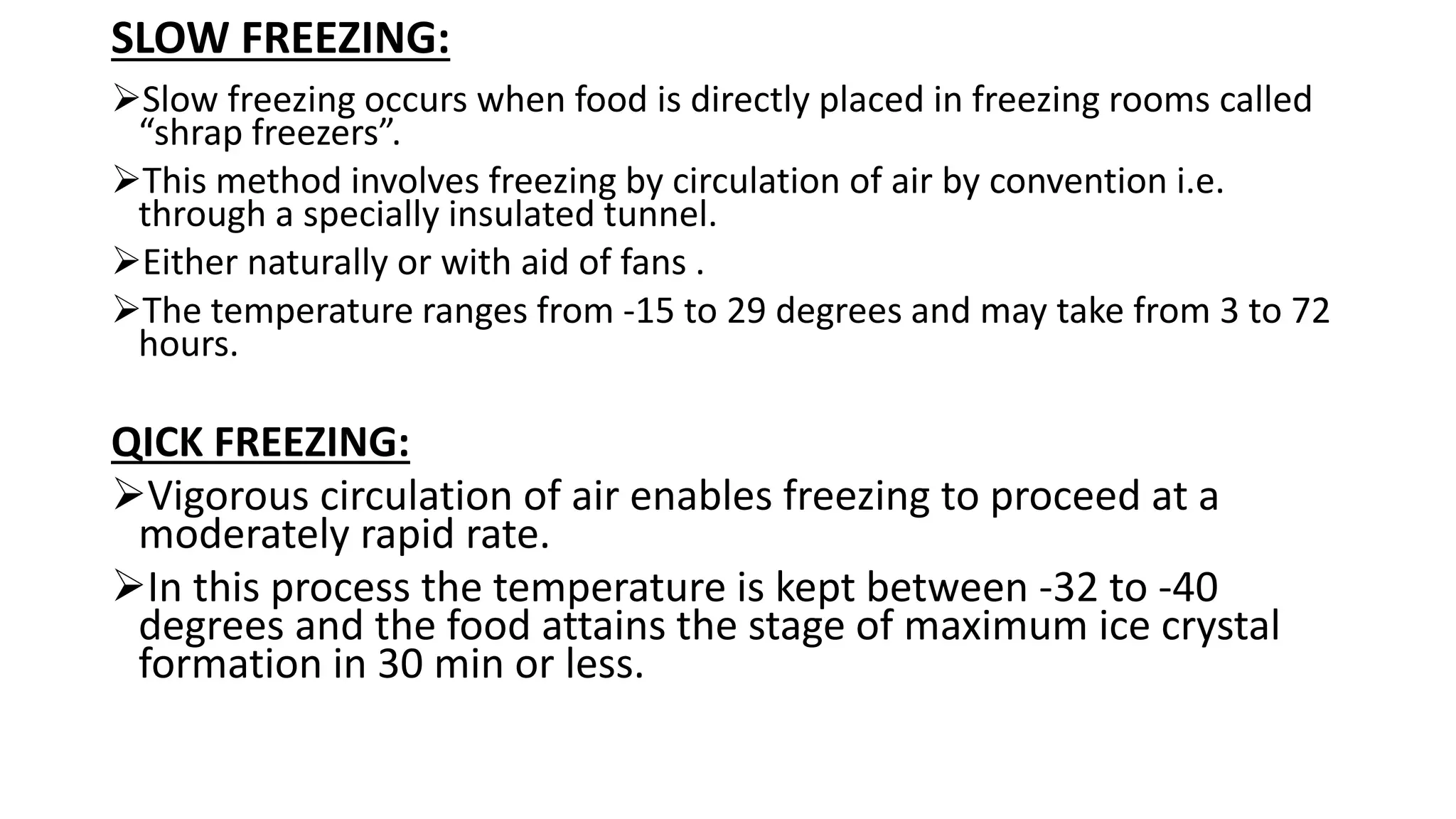 Preservation of food by low temperature | PPTX