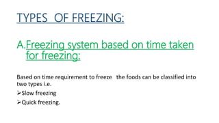 Preservation of food by low temperature | PPTX