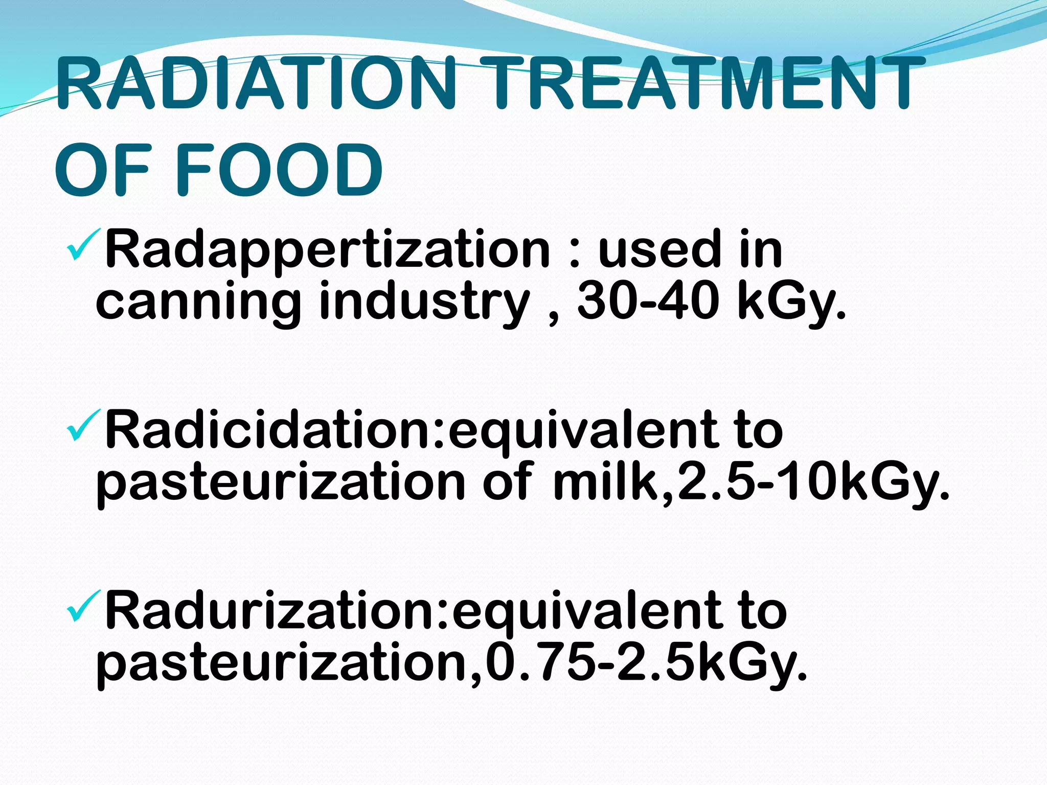 Preservation of Food by Radiation | PPTX