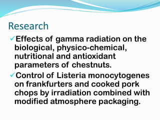 Preservation of Food by Radiation | PPTX