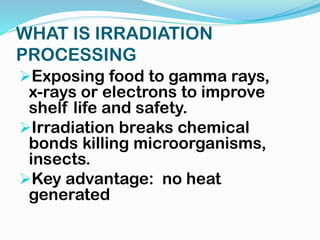 Preservation of Food by Radiation | PPTX