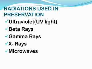 Preservation of Food by Radiation | PPTX